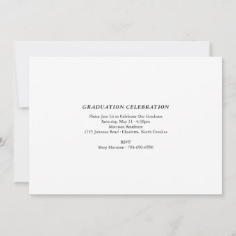 Modern Calligraphy Graduation Photo Announcement | Zazzle
