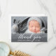 Modern Calligraphy New Baby Photo Thank You | Zazzle