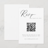 Modern Calligraphy QR Code Enclosure Card | Zazzle
