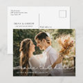 Modern Calligraphy Save the Date Photo Postcard | Zazzle