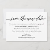 Modern Calligraphy Save The New Date Card | Zazzle