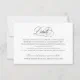 Modern Calligraphy Script Elegant Details Insert Invitation | Zazzle