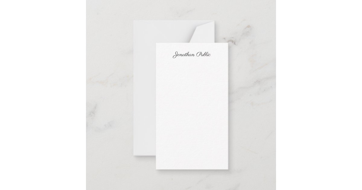 Modern Calligraphy Script Name Template Trendy | Zazzle