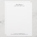 Modern Calligraphy Script Personalized Family Name Letterhead | Zazzle