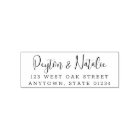 Modern Calligraphy Script Return Address Self-inking Stamp | Zazzle