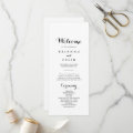 Modern Calligraphy Wedding Program | Zazzle