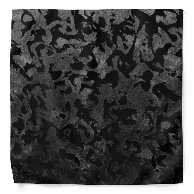 Modern Camo -Black and Dark Grey- camouflage Bandana | Zazzle