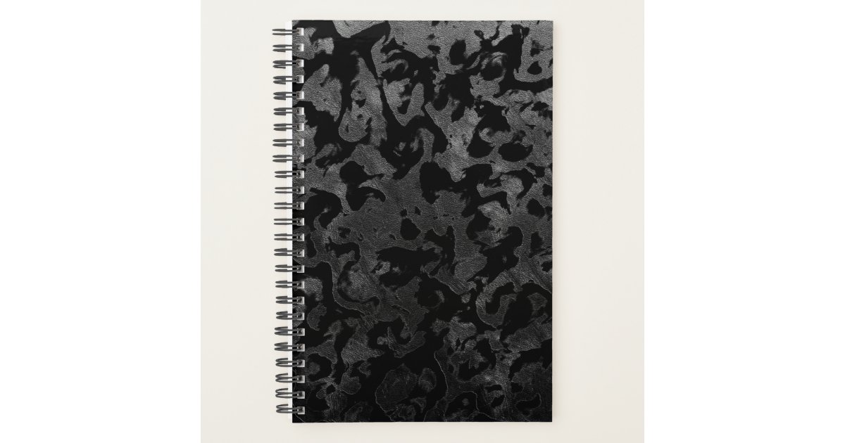 Modern Camo -Black and Dark Grey- camouflage Planner | Zazzle
