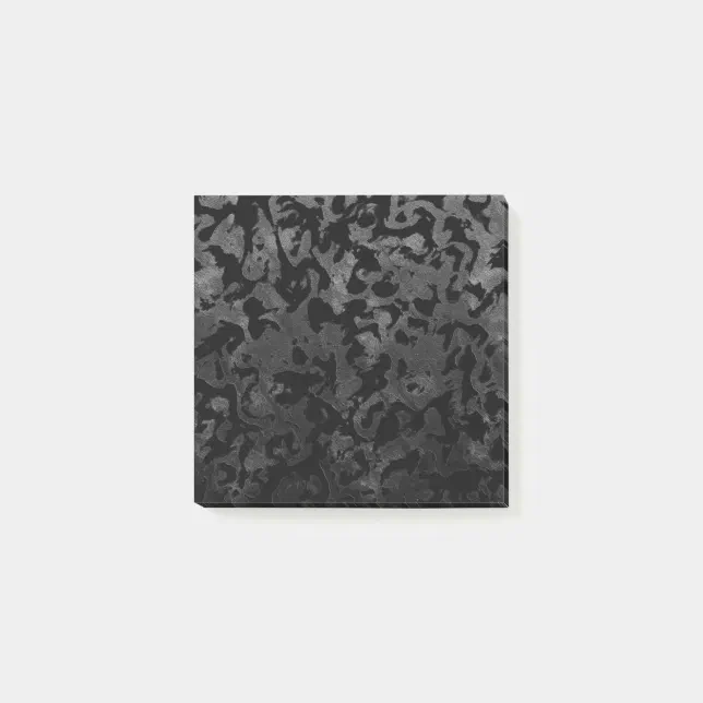 Modern Camo -Black and Dark Grey- camouflage Post-it Notes | Zazzle