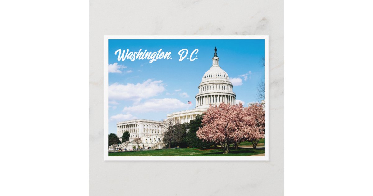 Modern Capitol Building Washington DC Postcard | Zazzle
