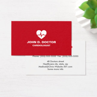 Cardiologist Business Cards & Templates | Zazzle