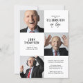 Modern Celebration of Life Memorial Funeral Invitation | Zazzle