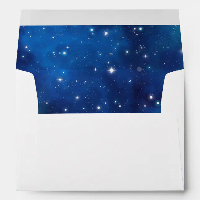 Modern Celestial Space Galaxy Envelope | Zazzle