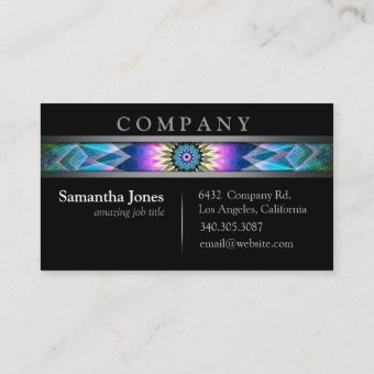 Modern Center Point Business Card | Zazzle