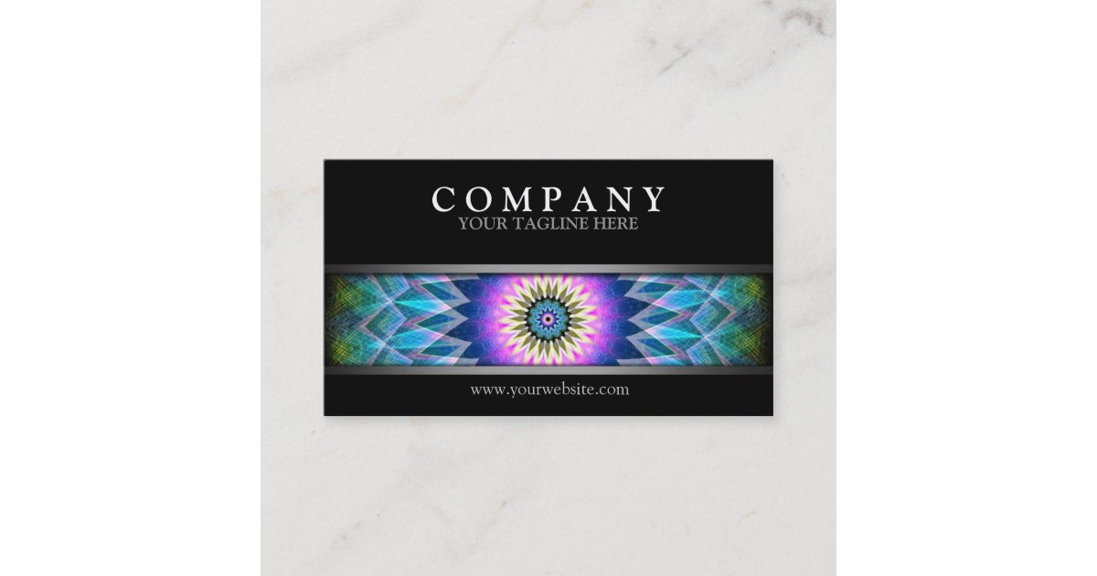 Modern Center Point Business Card | Zazzle