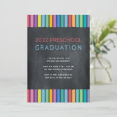 Modern Chalk Preschool Graduation Invitation | Zazzle