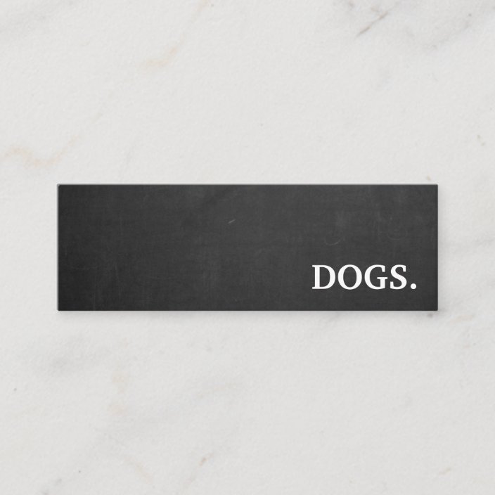Modern chalkboard dogs. loyalty punch card | Zazzle.com
