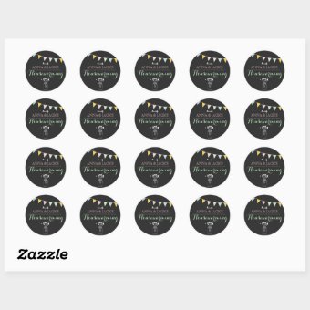 Modern Chalkboard Housewarming Sticker | Zazzle