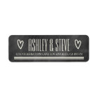 MODERN CHALKBOARD WEDDING ADDRESS LABELS | Zazzle