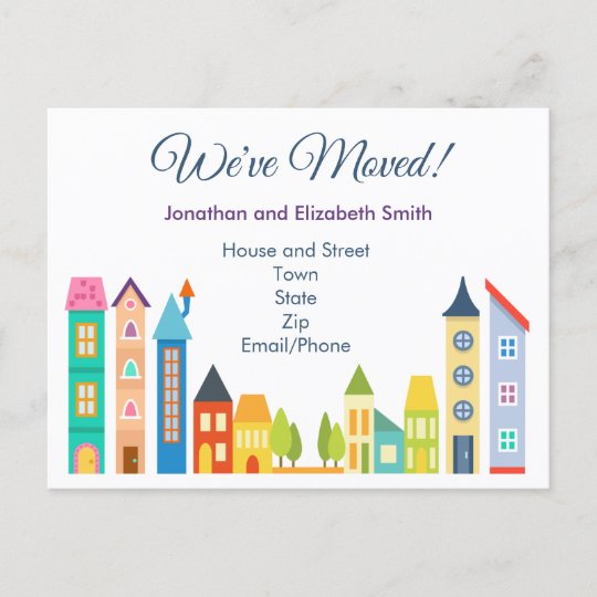 Modern Change of Address Announcement Postcard | Zazzle.com
