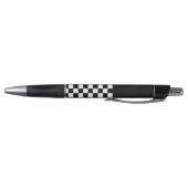 Modern Checker Checkerboard Add Name Black White Pen | Zazzle