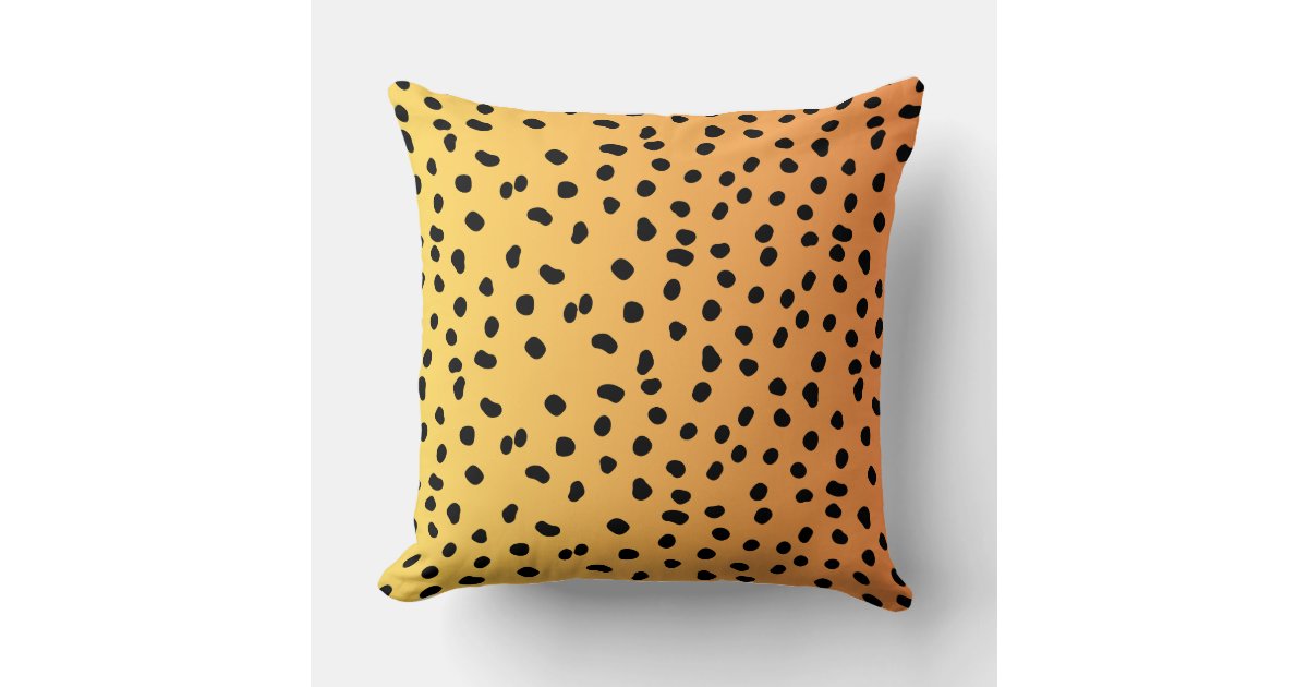 Modern Cheetah Print Throw Pillow | Zazzle