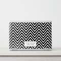 MODERN CHEVRON PATTERN simple plain black white HP Laptop Skin | Zazzle