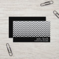 Modern Chevron Substitute Teacher Business Card | Zazzle