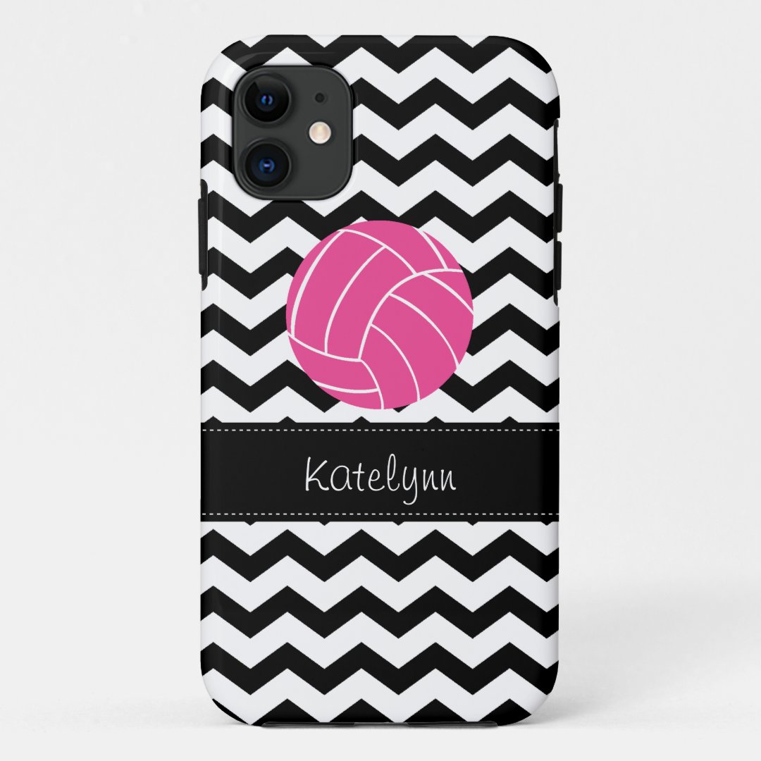 Modern Chevron Zigzag Volleyball iPhone 5 Case | Zazzle