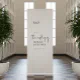 Modern Chic Black White Monogram Wedding Welcome Retractable Banner ...