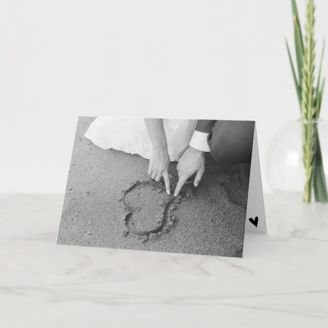 Modern Chic BW Lifestyle Wedding Shower Gift Card | Zazzle