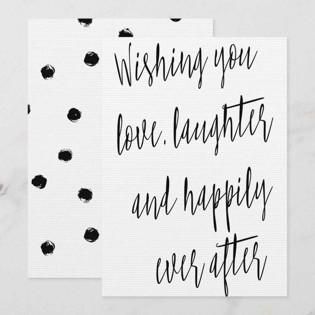Modern chic calligraphy "Wishing you love" Invitation | Zazzle