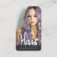 Modern chic Hair Stylish QR code photo Business Card | Zazzle