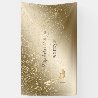 Modern Chic ,Luminous, High Heels Banner | Zazzle