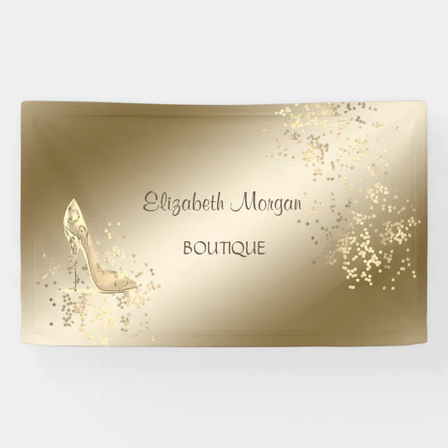Modern Chic ,Luminous, High Heels Banner | Zazzle