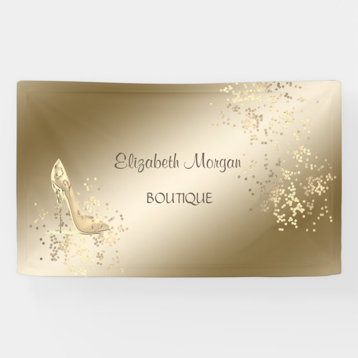 Modern Chic ,Luminous, High Heels Banner | Zazzle