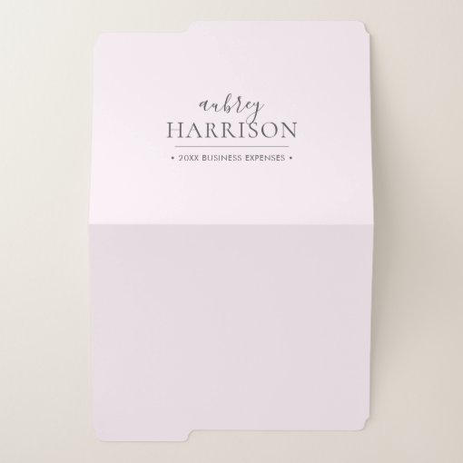 Modern Chic Simple File Folder | Zazzle