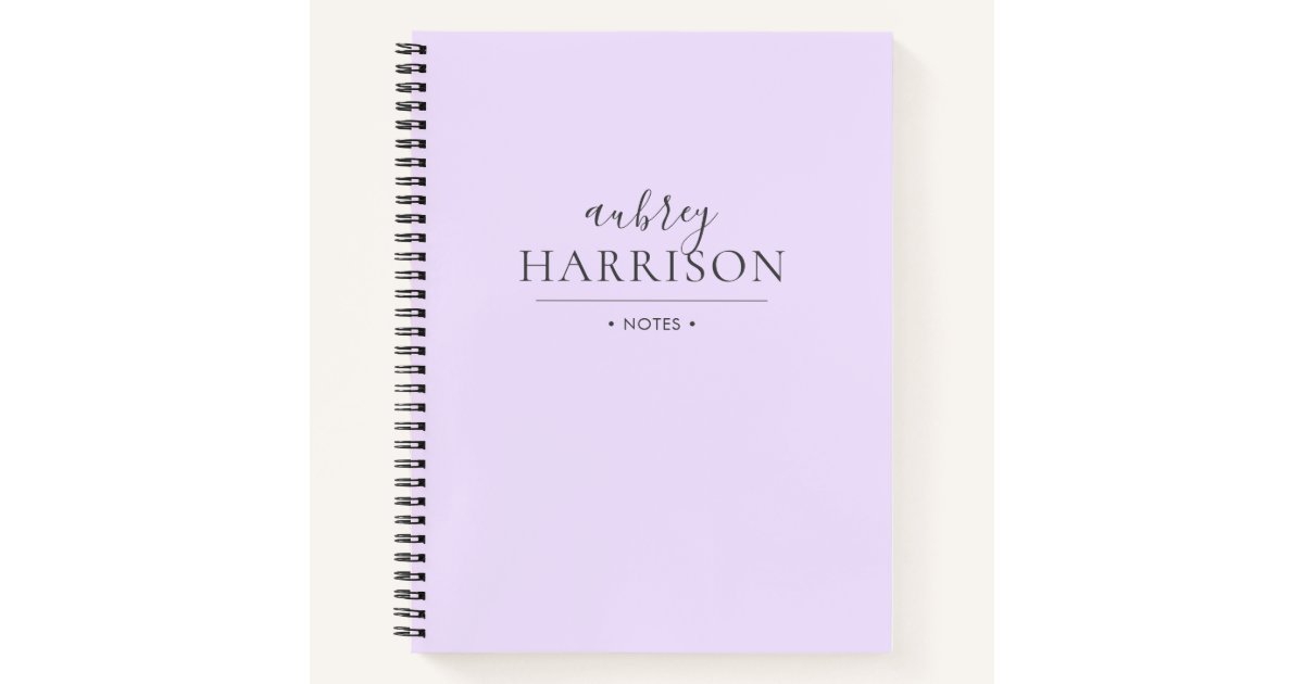 Modern Chic Simple Notebook | Zazzle