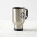 Modern Chic Stylish Monogram Travel Mug | Zazzle
