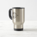 Modern Chic Stylish Monogram Travel Mug | Zazzle