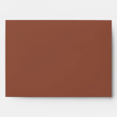 Modern Chic Terracotta Rust Wedding Envelopes | Zazzle