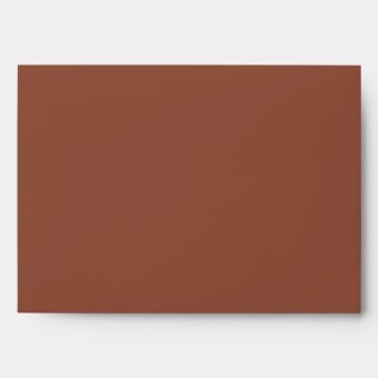 Modern Chic Terracotta Rust Wedding Envelopes | Zazzle