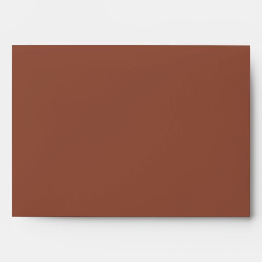 Modern Chic Terracotta Rust Wedding Envelopes | Zazzle