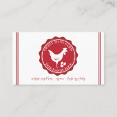 Modern Chicken Eggs Farm QR Code Business Card | Zazzle