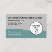 Modern Chiropractor Office Business Cards | Zazzle
