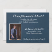Modern Christian Bible Verse Graduation Photo Invitation | Zazzle