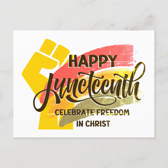 Modern Christian JUNETEENTH Postcard | Zazzle