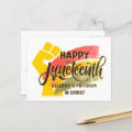 Modern Christian JUNETEENTH Postcard | Zazzle