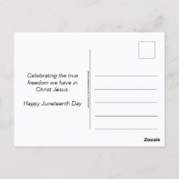 Modern Christian JUNETEENTH Postcard | Zazzle