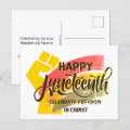 Modern Christian JUNETEENTH Postcard | Zazzle